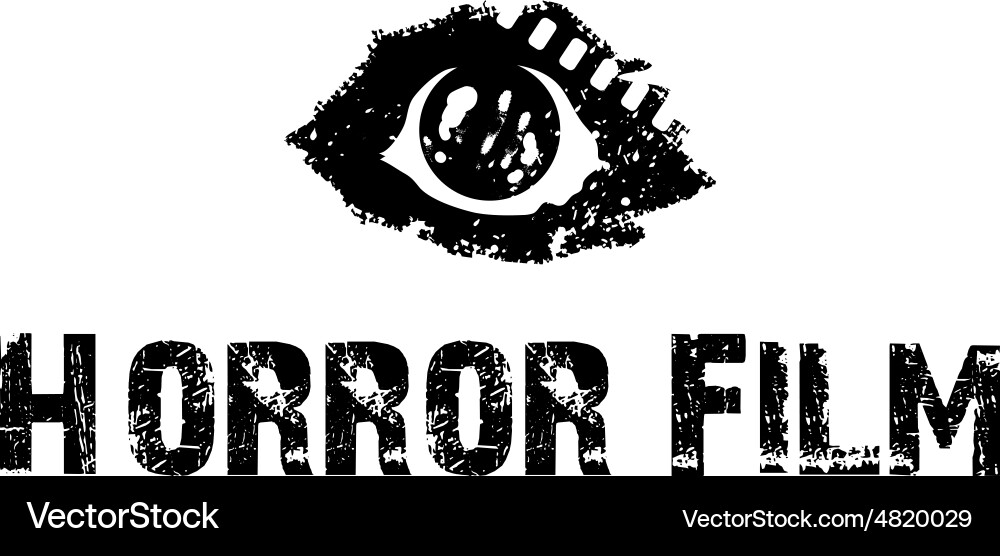 Horror Splatter Film Royalty Free Vector Image