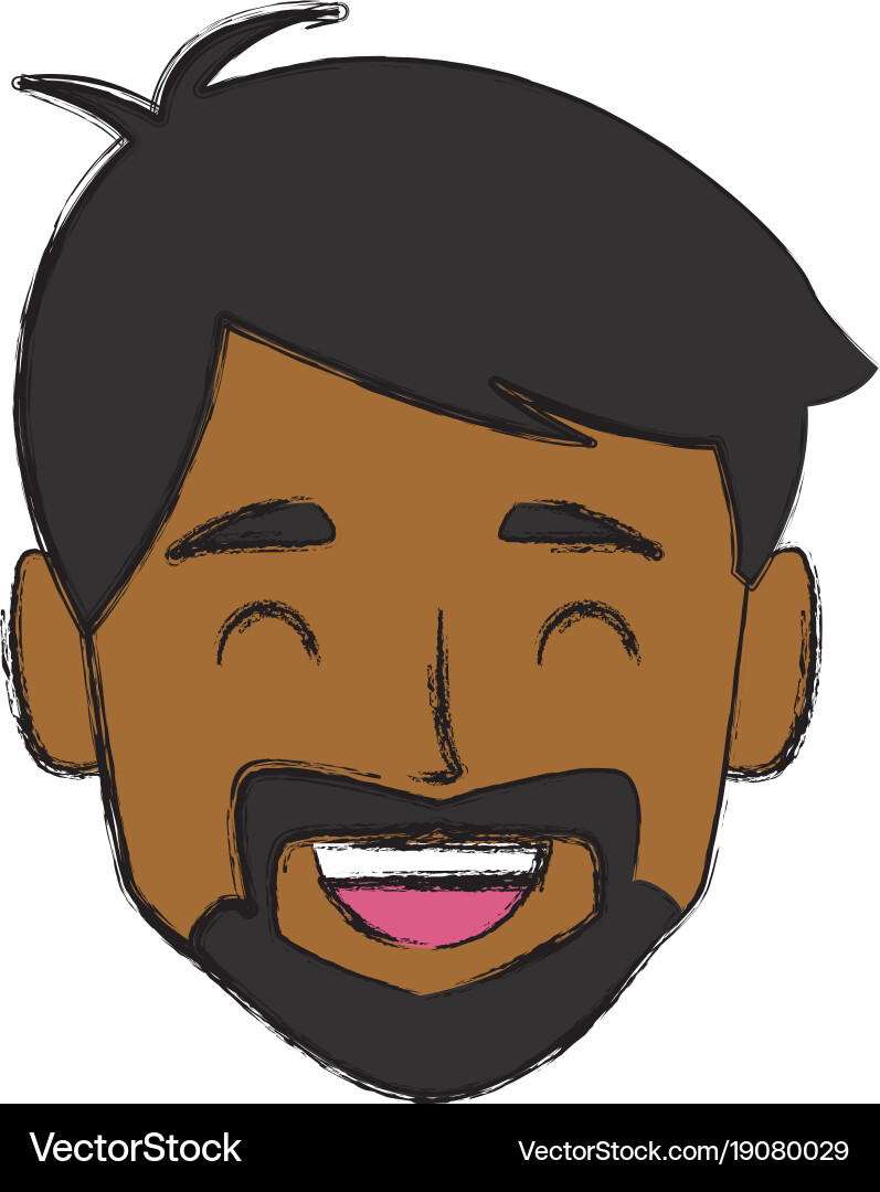 Man face cartoon Royalty Free Vector Image - VectorStock