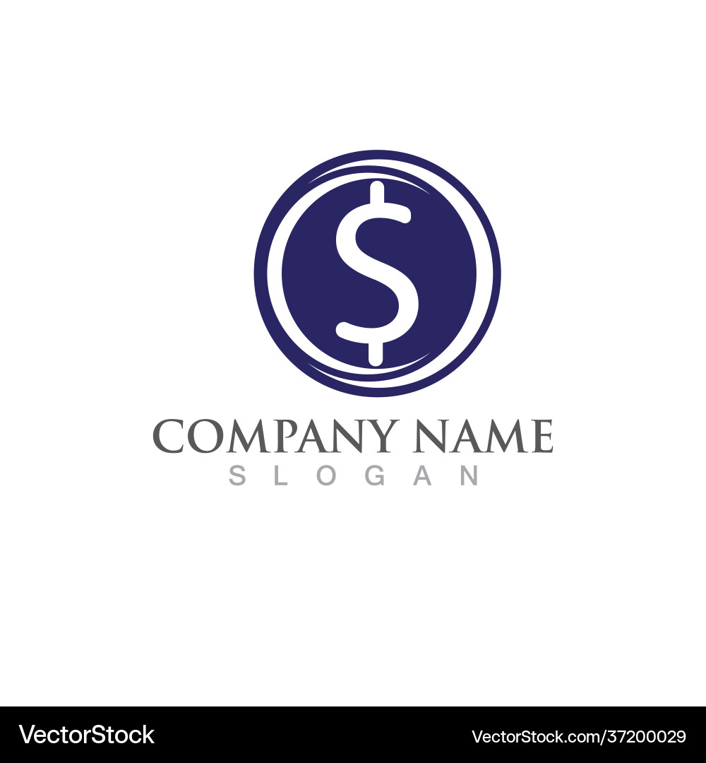 Money dolar icon template Royalty Free Vector Image