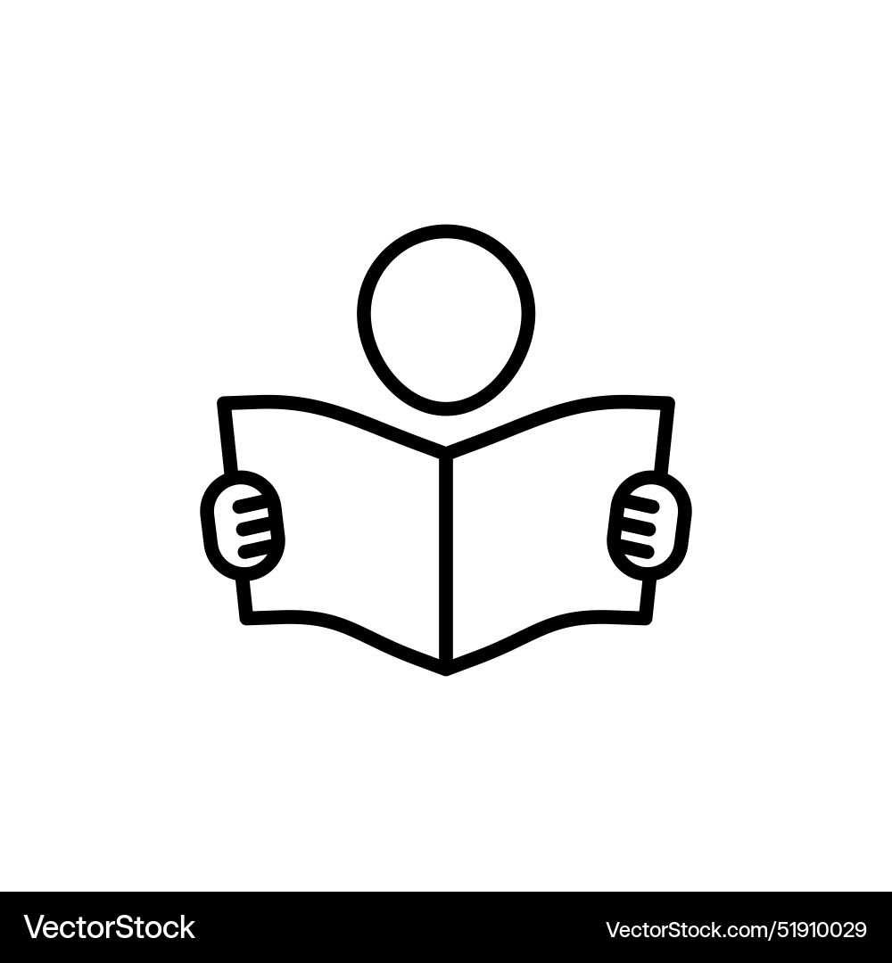 Open book reader icon perfect for digital Vector Image