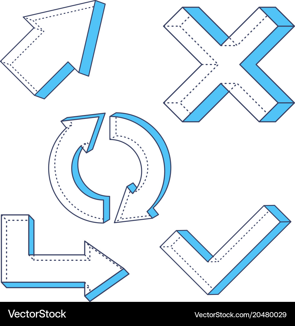 Simple arrow Royalty Free Vector Image - VectorStock