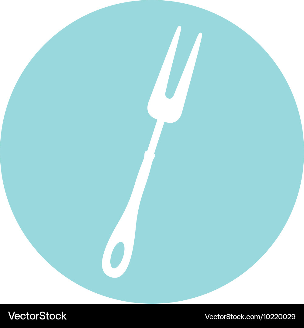Tool cutlery silhouette icon Royalty Free Vector Image