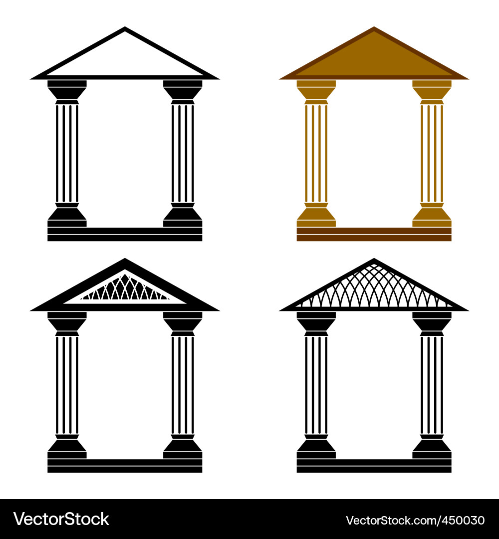 Decorative arches Royalty Free Vector Image - VectorStock