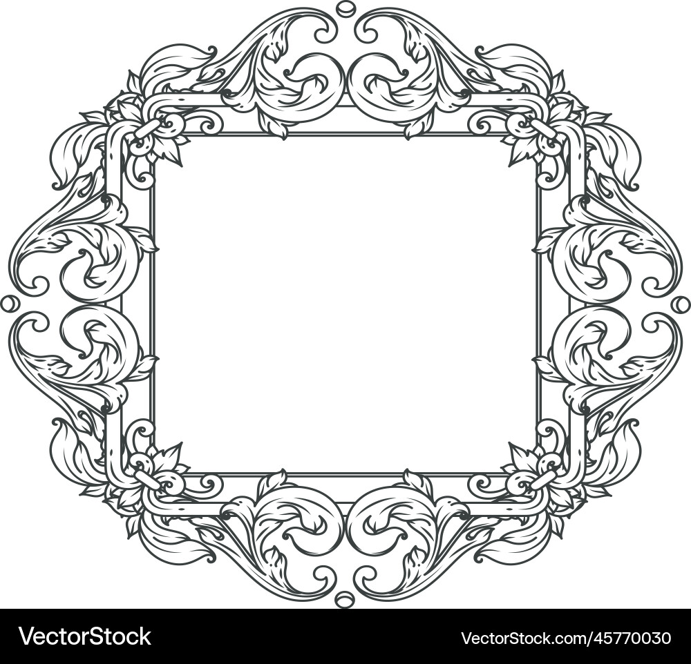 Victorian Frame Template Victorian Frames Vector Art, Icons, And