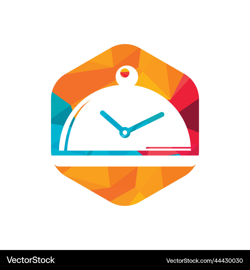 Food time logo design template Royalty Free Vector Image