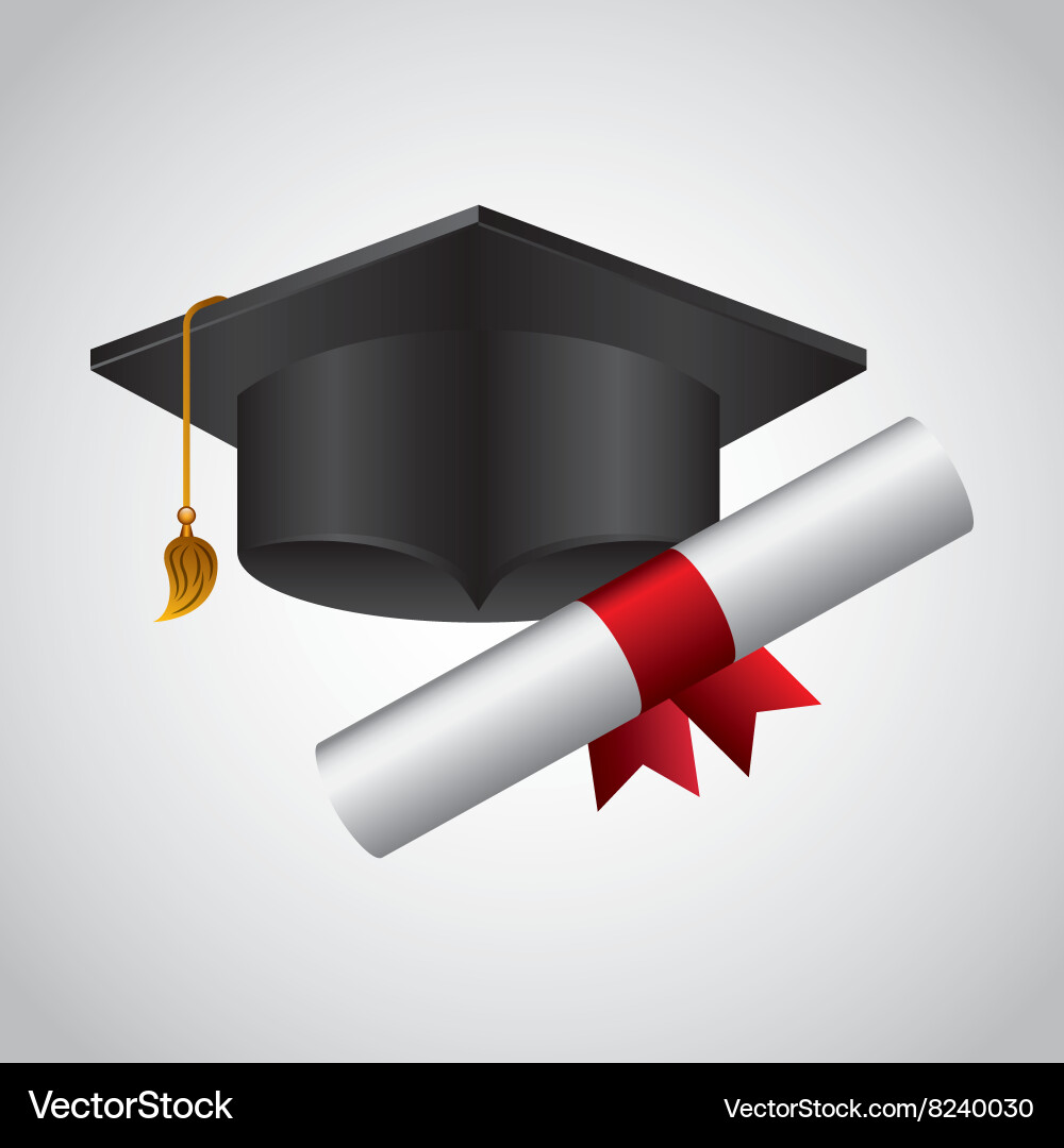 Graduation celebration design Royalty Free Vector Image