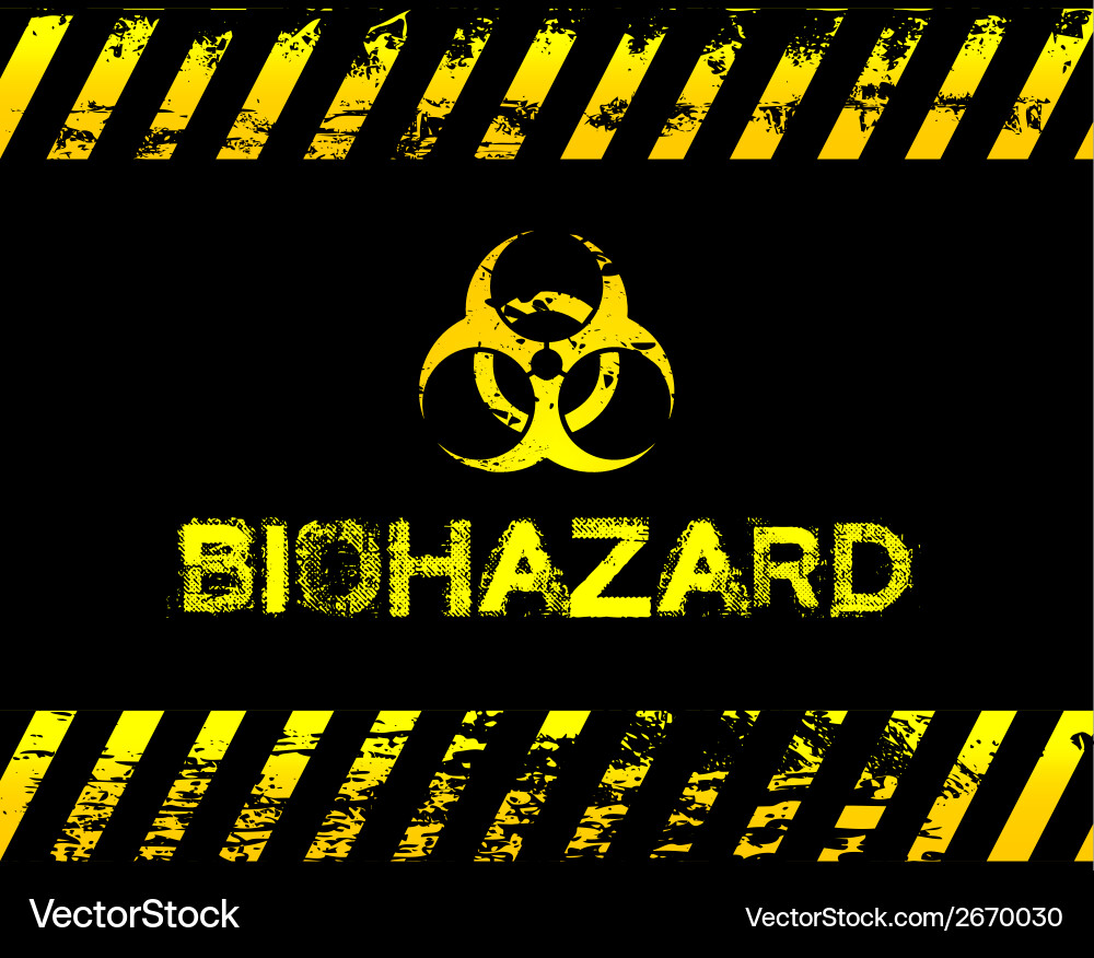Grunge biohazard Royalty Free Vector Image - VectorStock