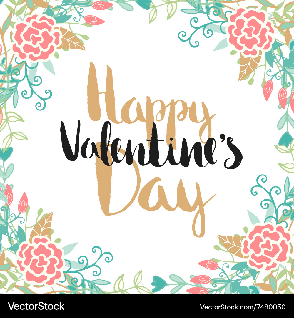 Hand drawn lettering poster Royalty Free Vector Image