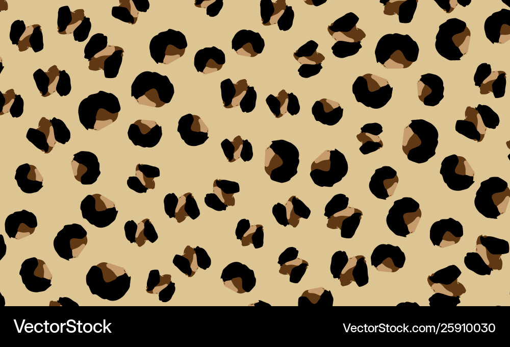Leopard Print Design Tier Haut Muster Lizenzfreier Vektor