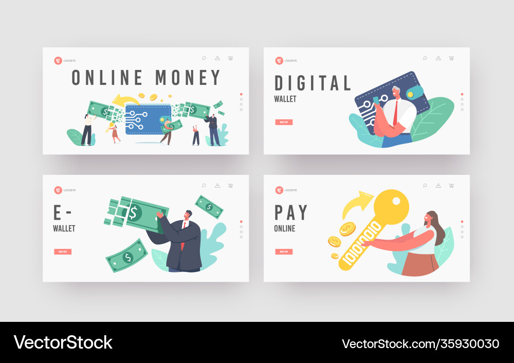 Online payment electronic virtual transaction Vector Image