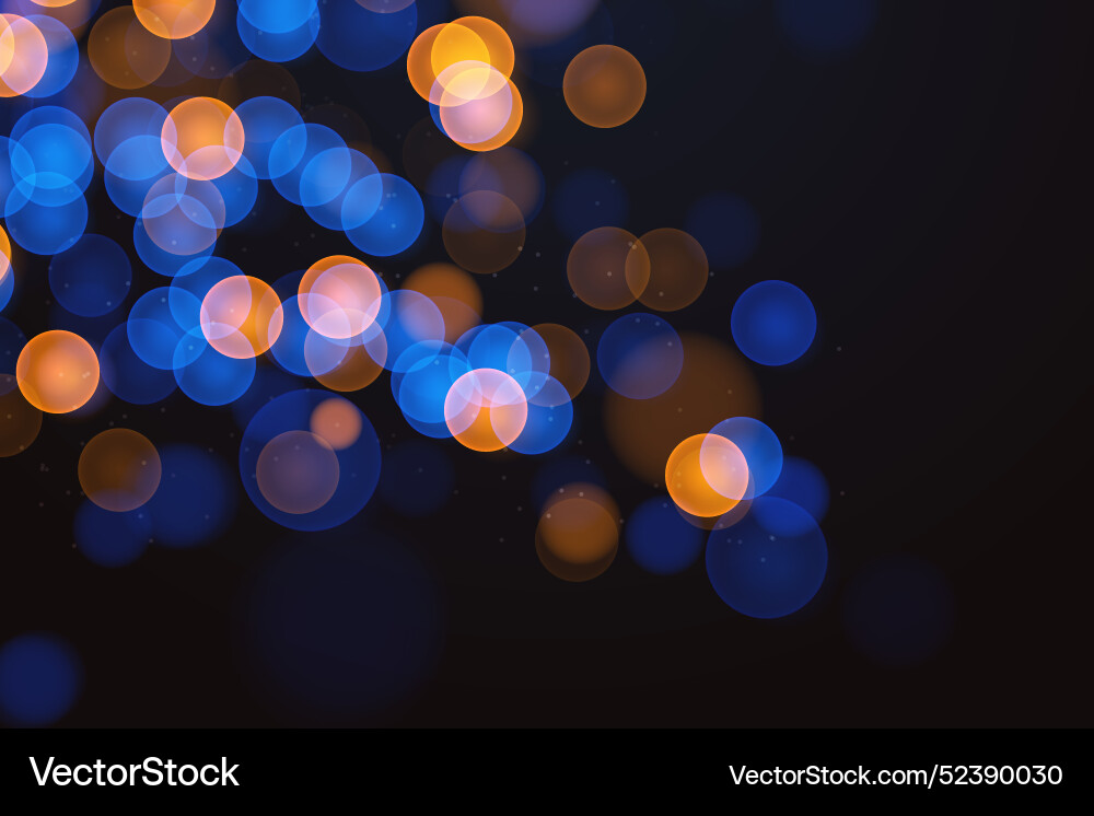 Realistic Bokeh Background Royalty Free Vector Image
