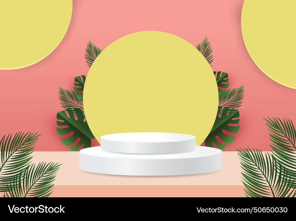 Simple podium background Royalty Free Vector Image