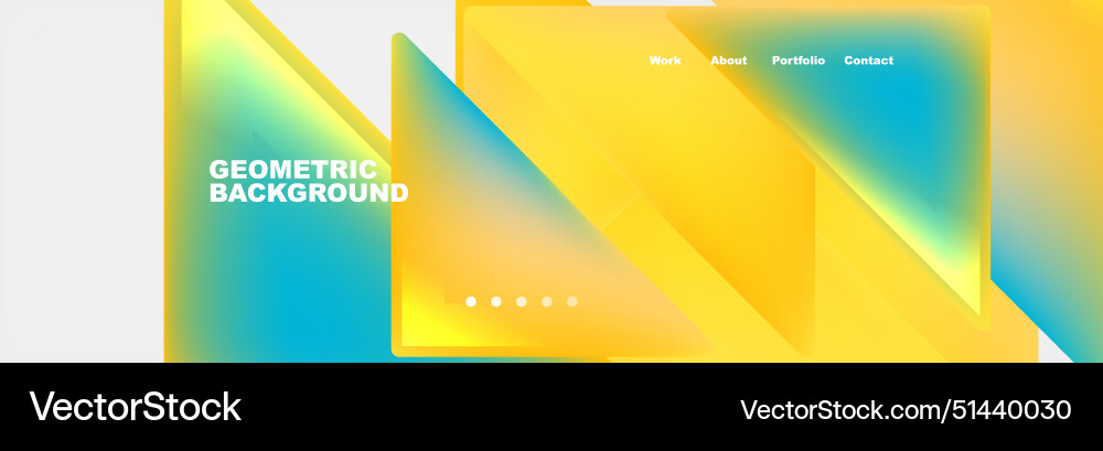 Triangle minimal web site page background design Vector Image