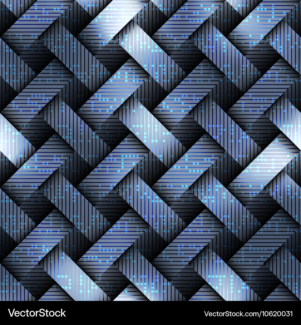 Abstract Blue & Gray Pixel Matrix Pattern Vector Image
