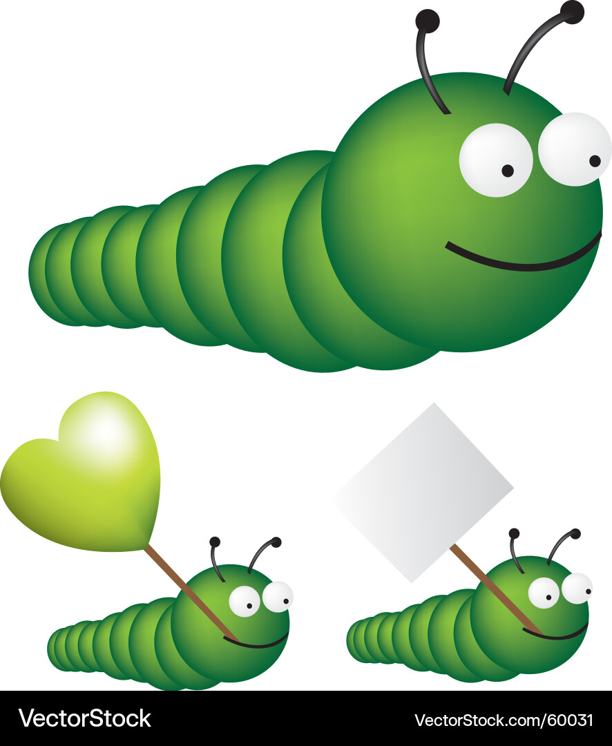 Caterpillar Royalty Free Vector Image - VectorStock