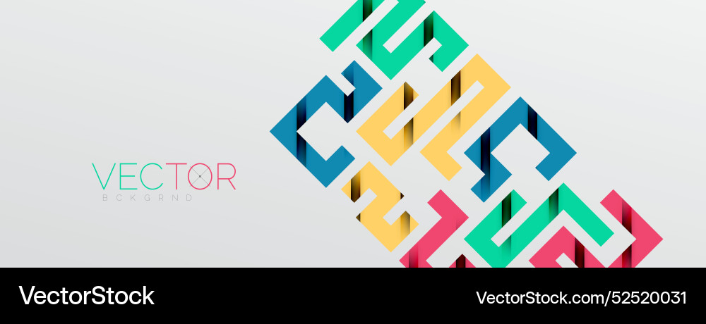 Color bend lines with shadow texture effect Vector Image