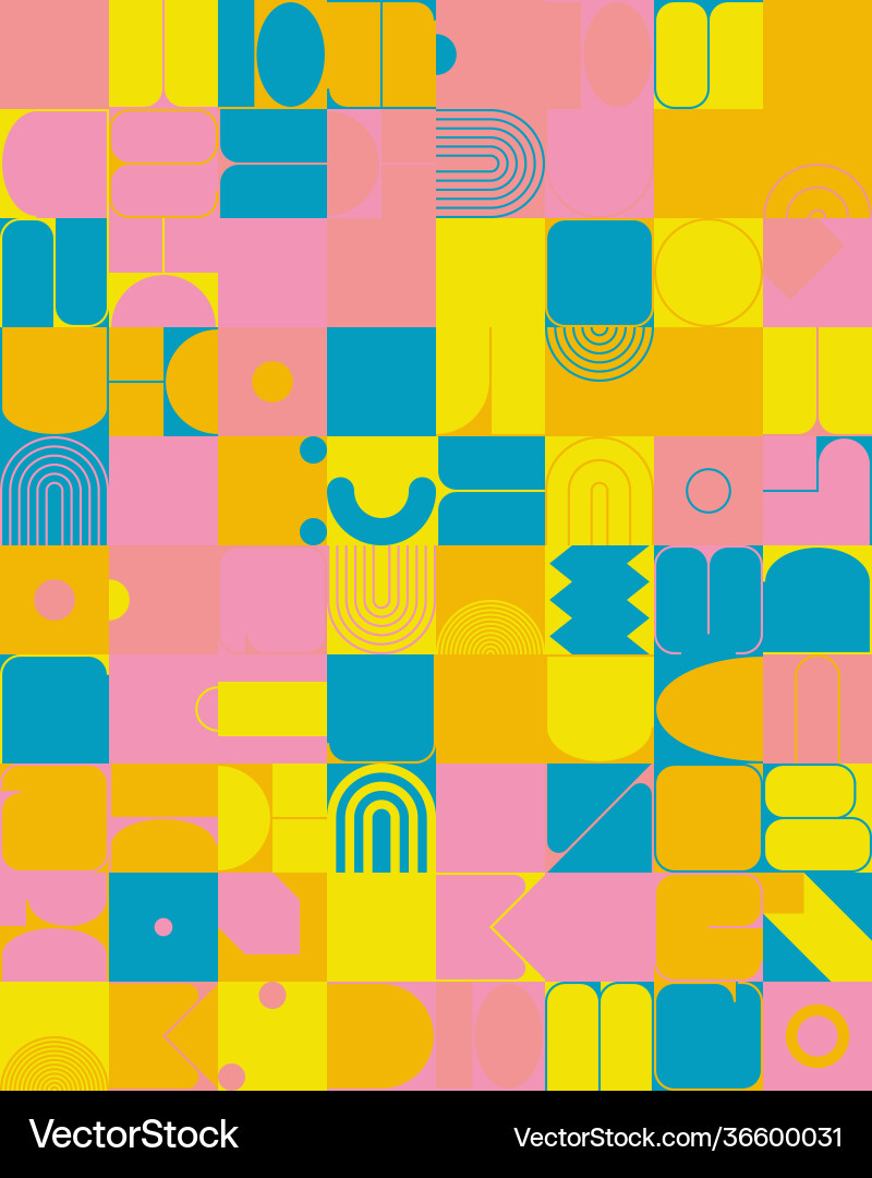 Colorful geometric pattern design Royalty Free Vector Image