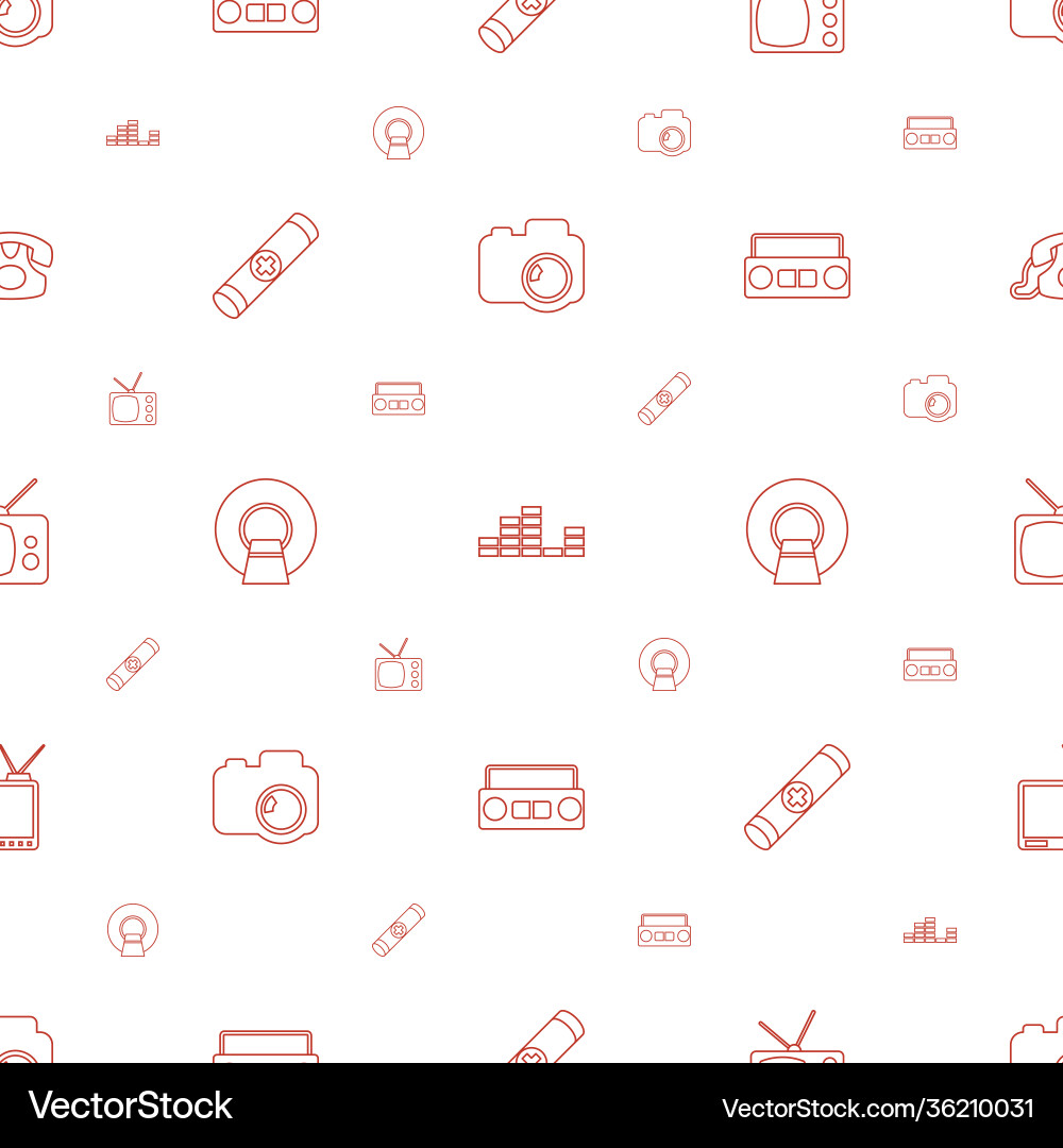 Electronics icons pattern seamless white Vector Image