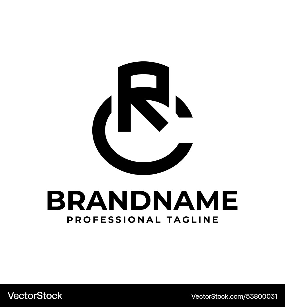 Letters rc monogram logo suitable for any Vector Image