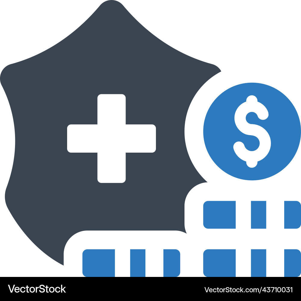 Medical insurance icon Royalty Free Vector Image