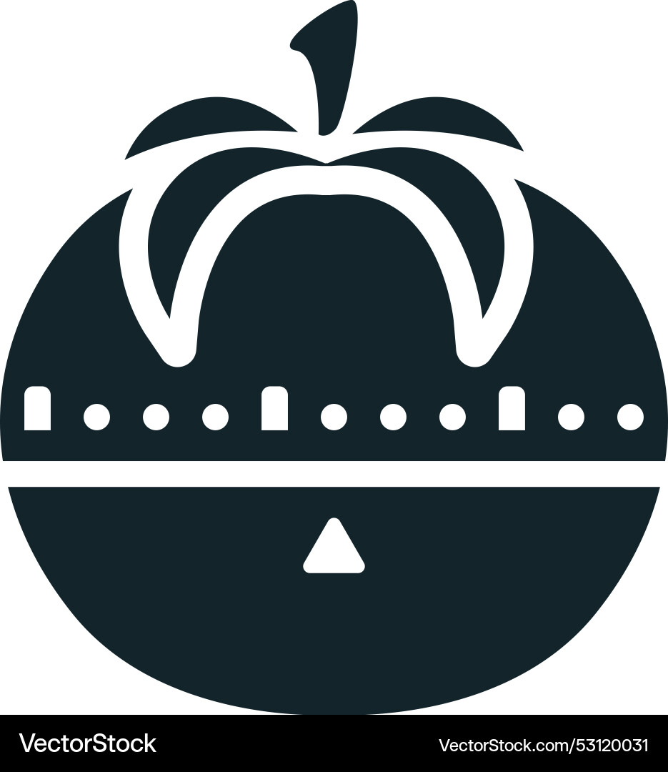 Pomodoro technique time management tool icon Vector Image