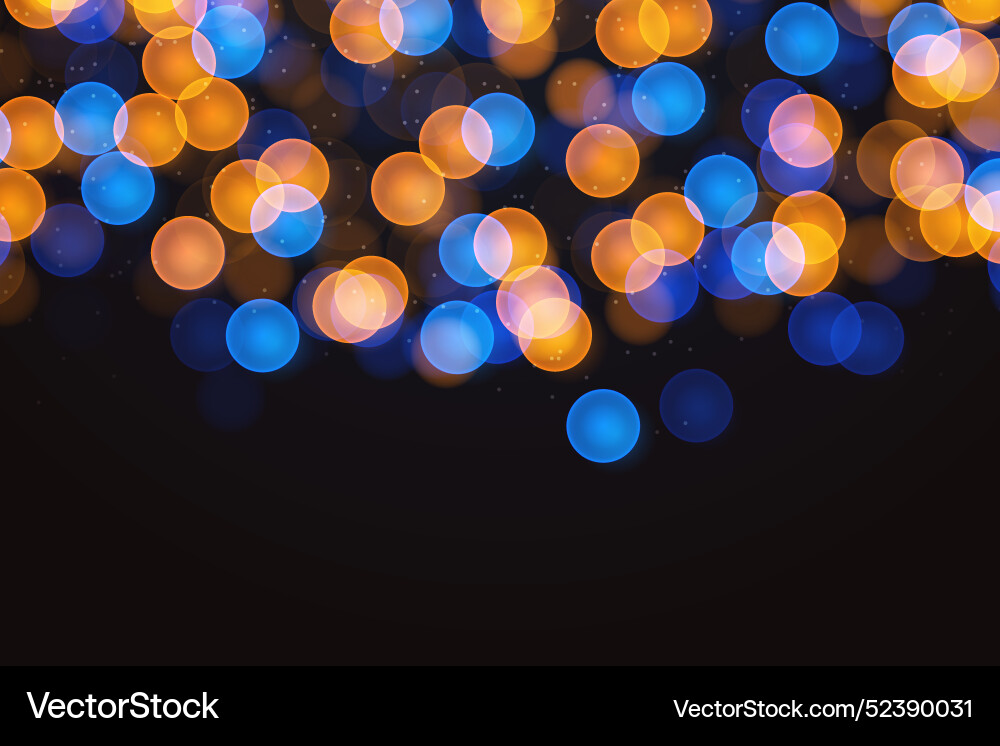 Realistic bokeh background Royalty Free Vector Image