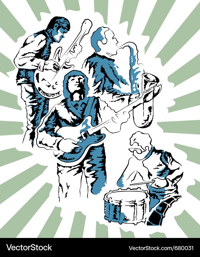Rock band poster Royalty Free Vector Image - VectorStock