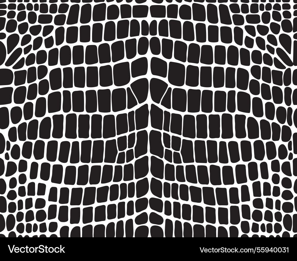 Seamless pattern of alligator skin Royalty Free Vector Image