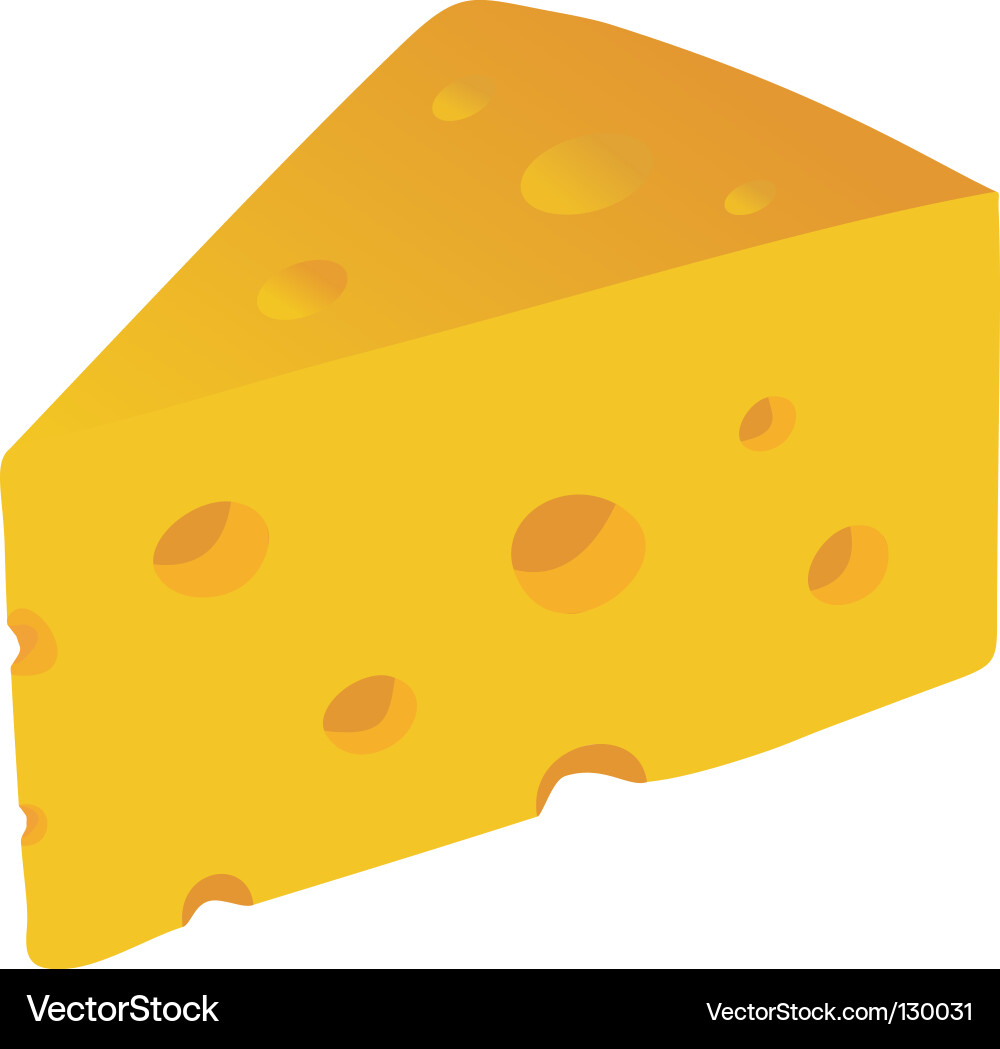 Swiss cheese Royalty Free Vector Image - VectorStock