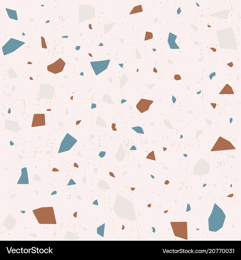 Terrazzo seamless pattern Royalty Free Vector Image