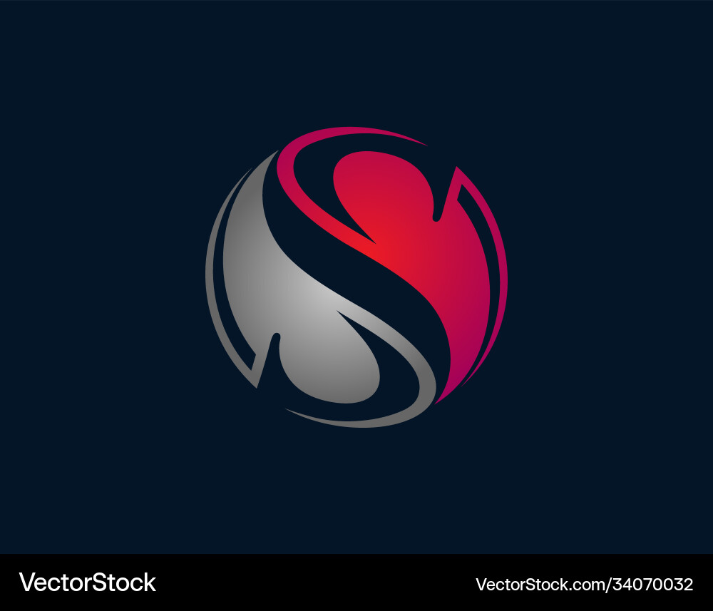 Abstract S Logo - Modern Shape Royalty Free Vector Image