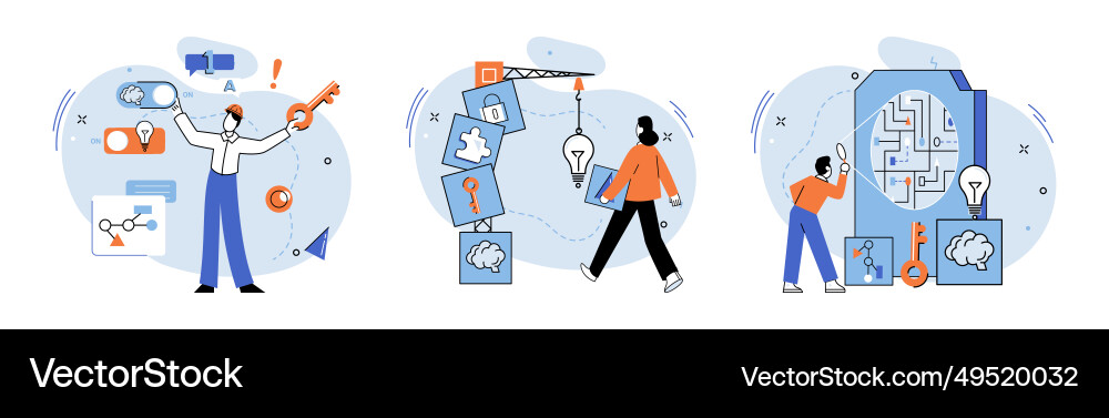 Business idea in vast realm ideas Royalty Free Vector Image