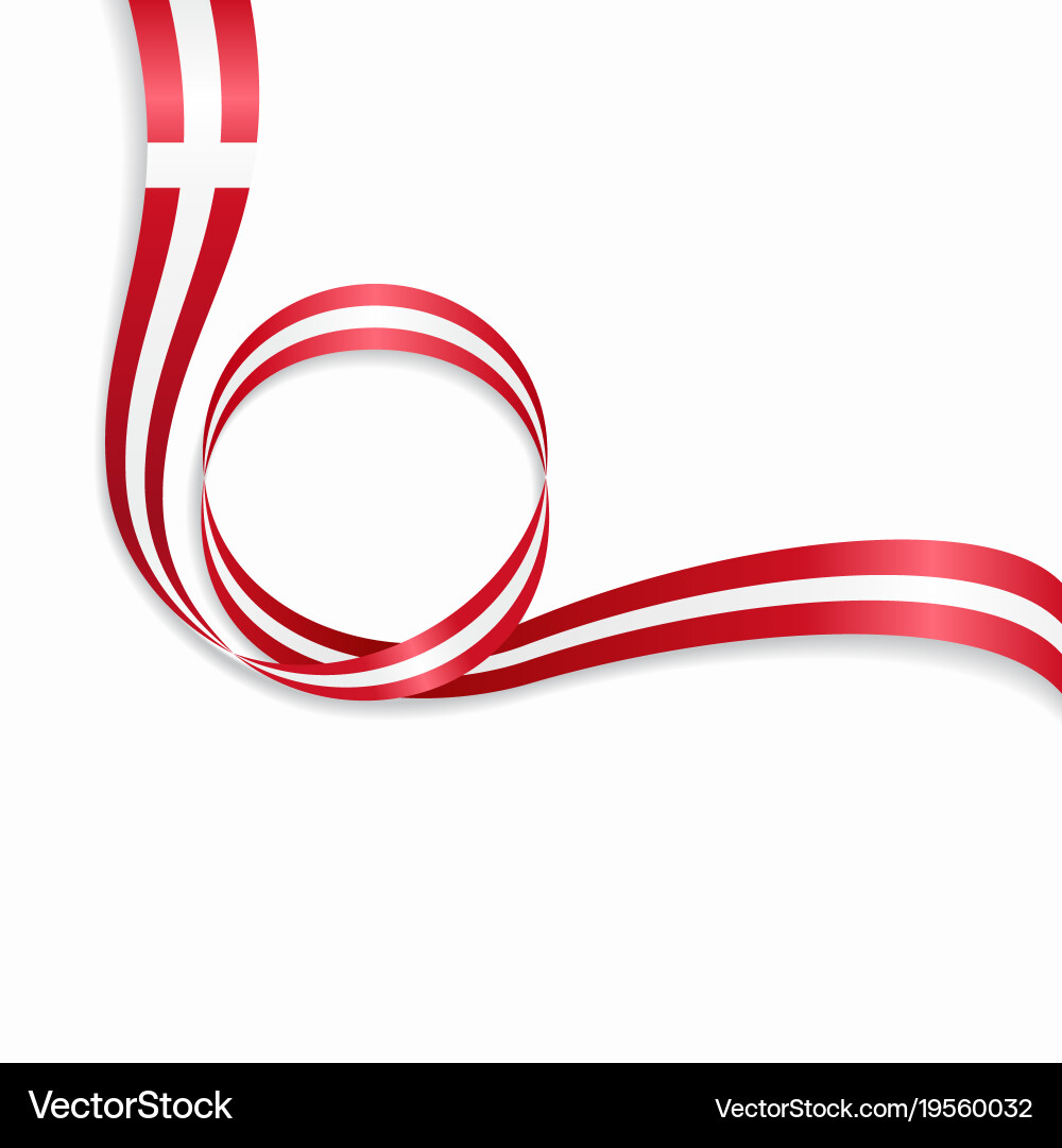 Danish Flag Wavy Background Royalty Free Vector Image