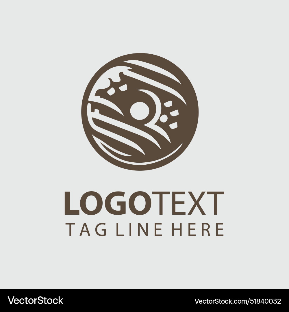 Dount logo Royalty Free Vector Image - VectorStock