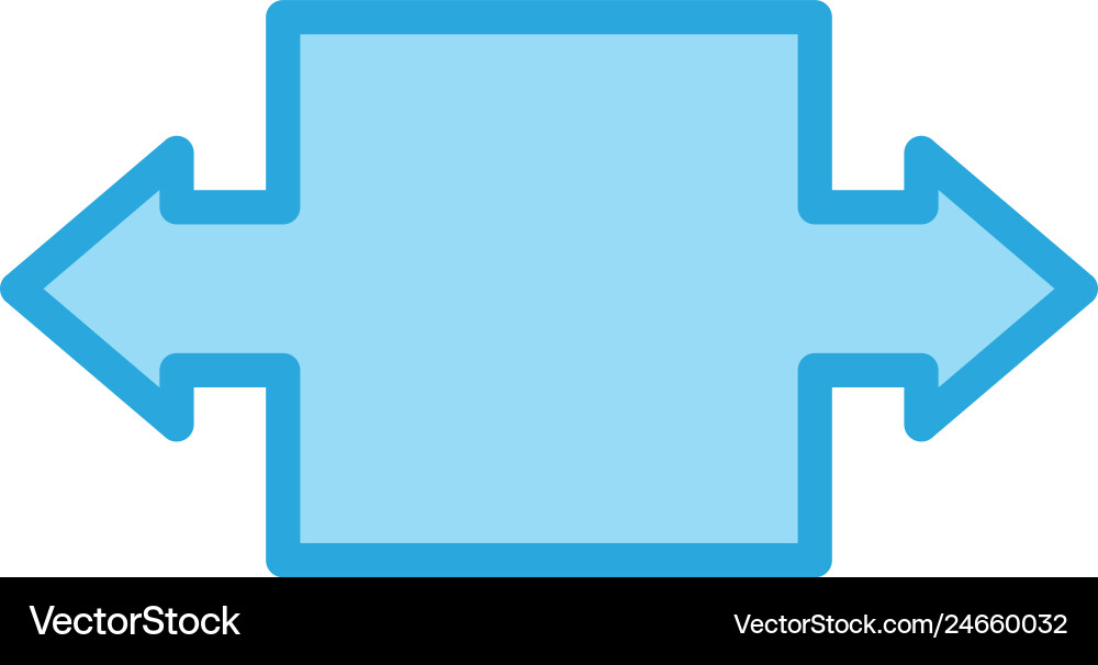 Dual arrow icon Royalty Free Vector Image - VectorStock
