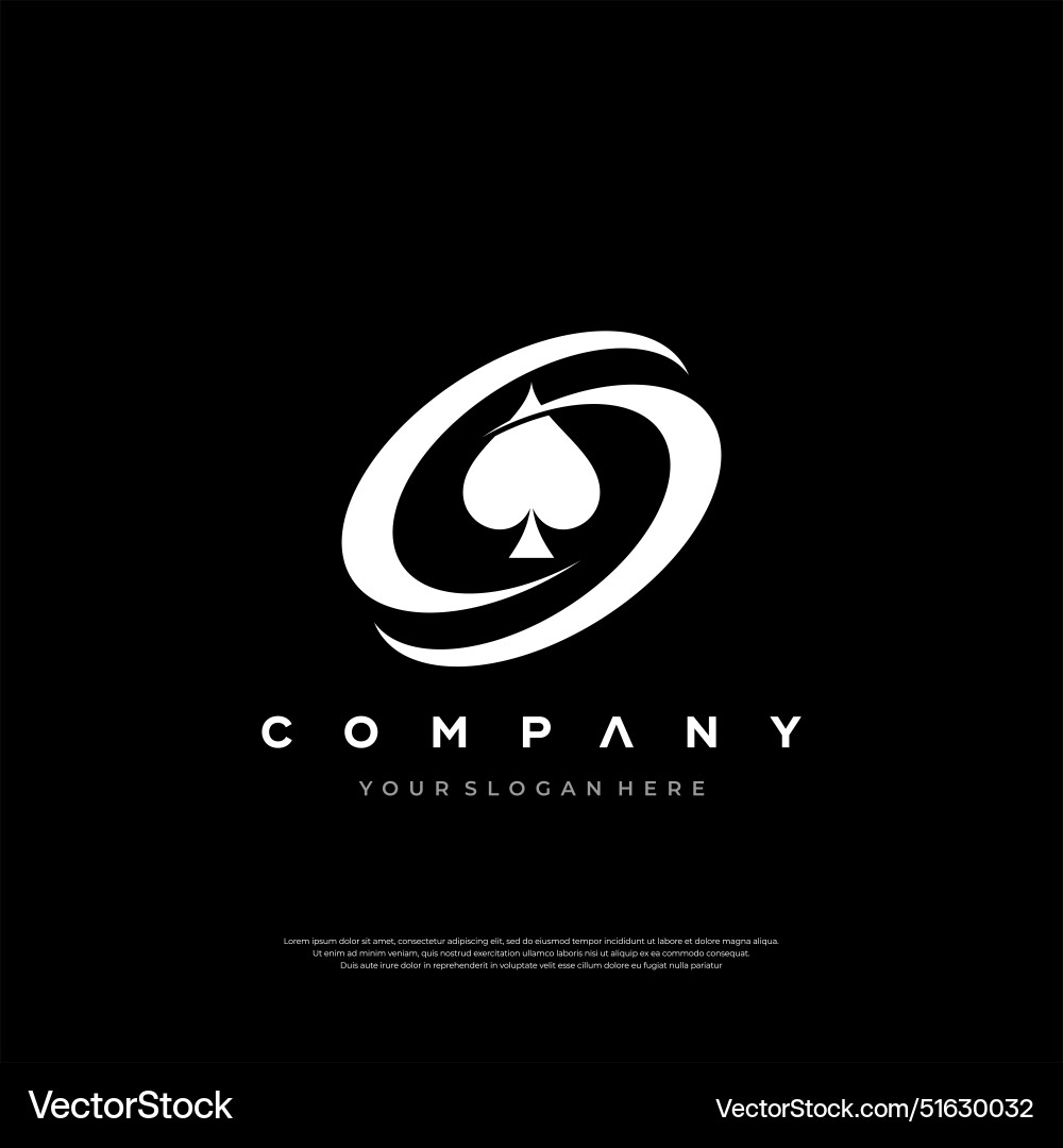 Innovative spade logo Royalty Free Vector Image