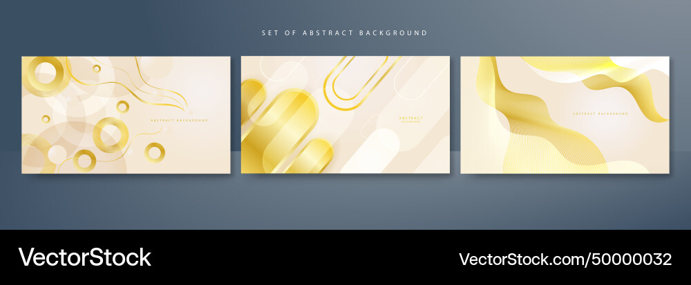 Luxury gold background with beige and white Vector Image