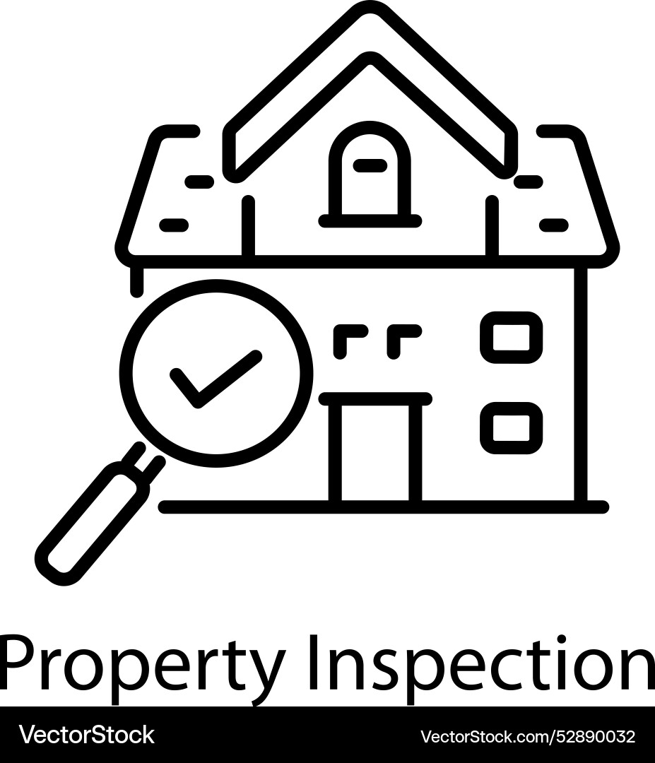 Property inspection Royalty Free Vector Image - VectorStock