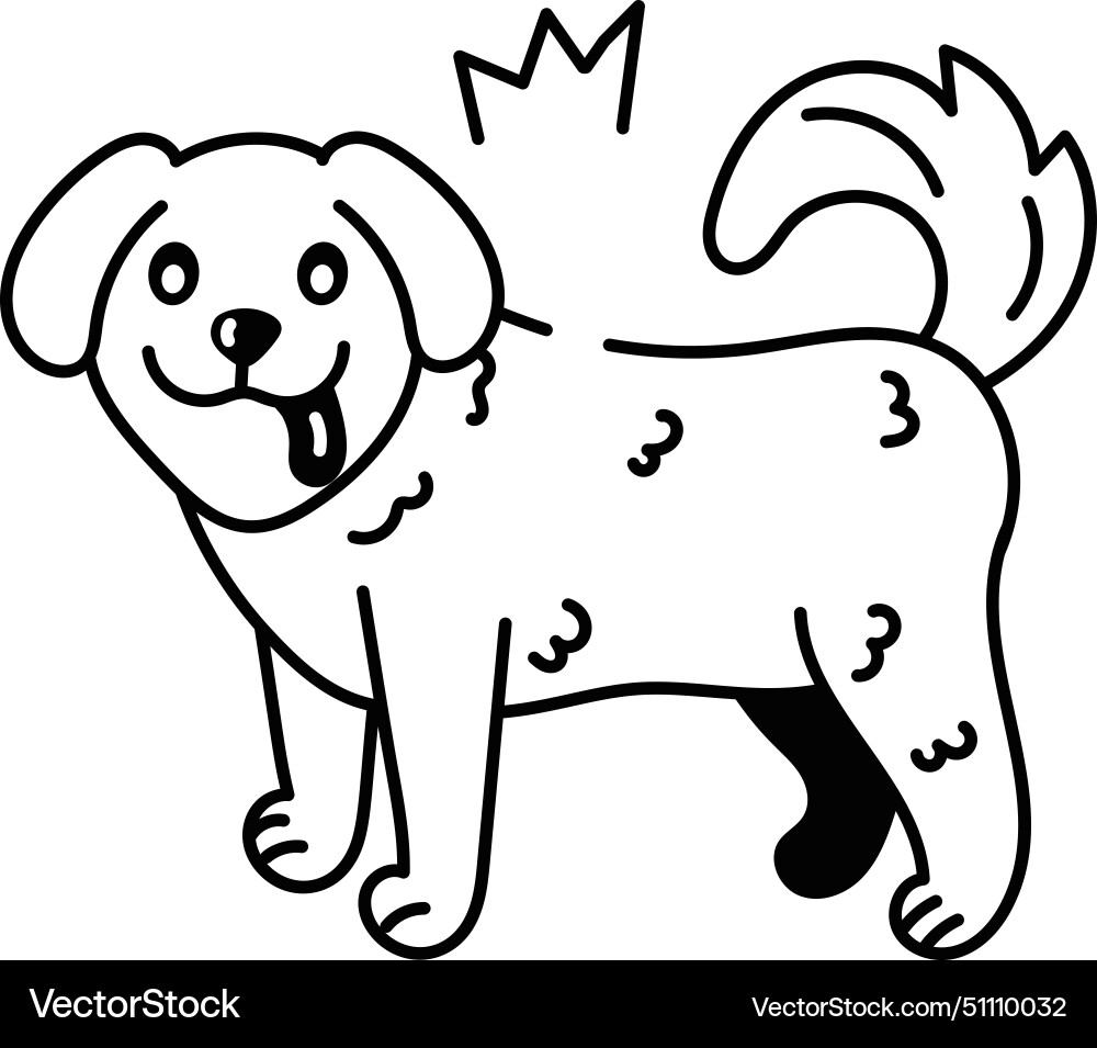 Puppy Royalty Free Vector Image - VectorStock