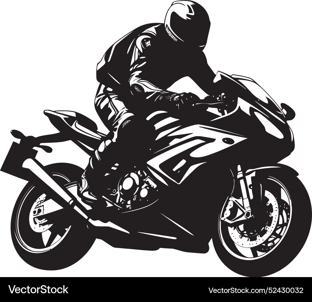 Slick roadster motorcycle design Royalty Free Vector Image