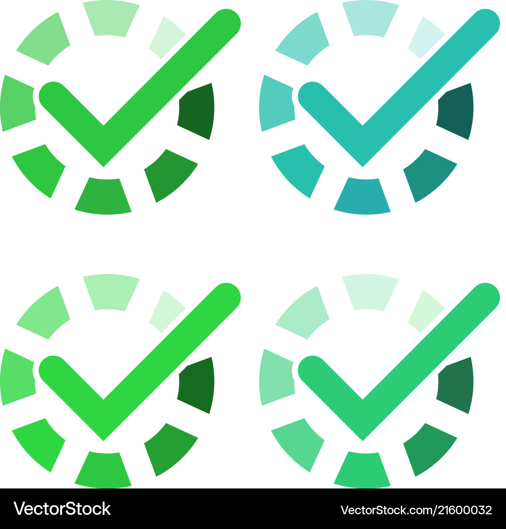 Tick and cross signs Royalty Free Vector Image