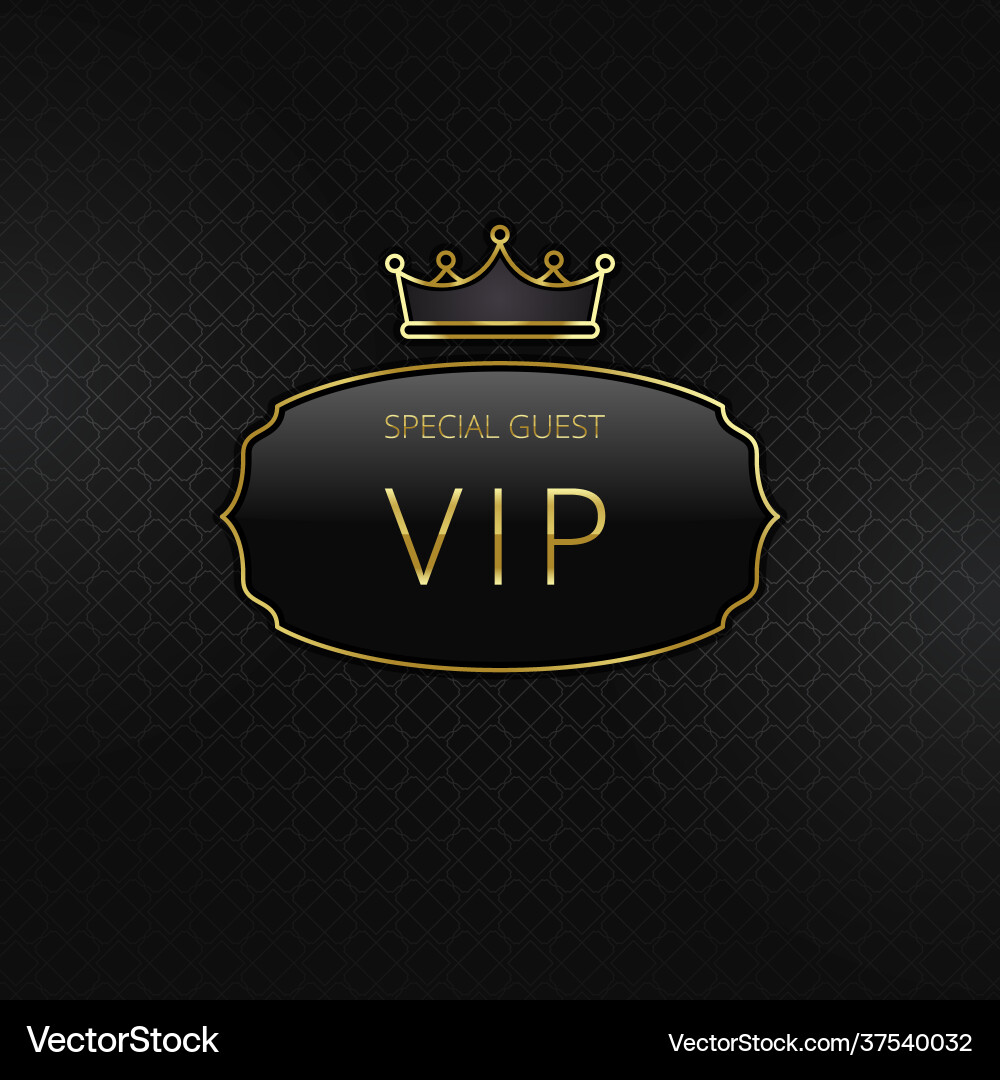 Vip special guest premium invitation card Vector Image