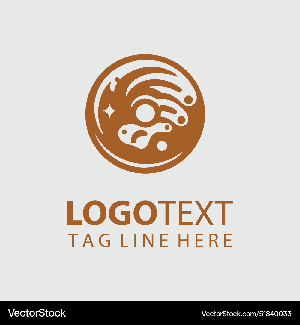 Dount logo Royalty Free Vector Image - VectorStock