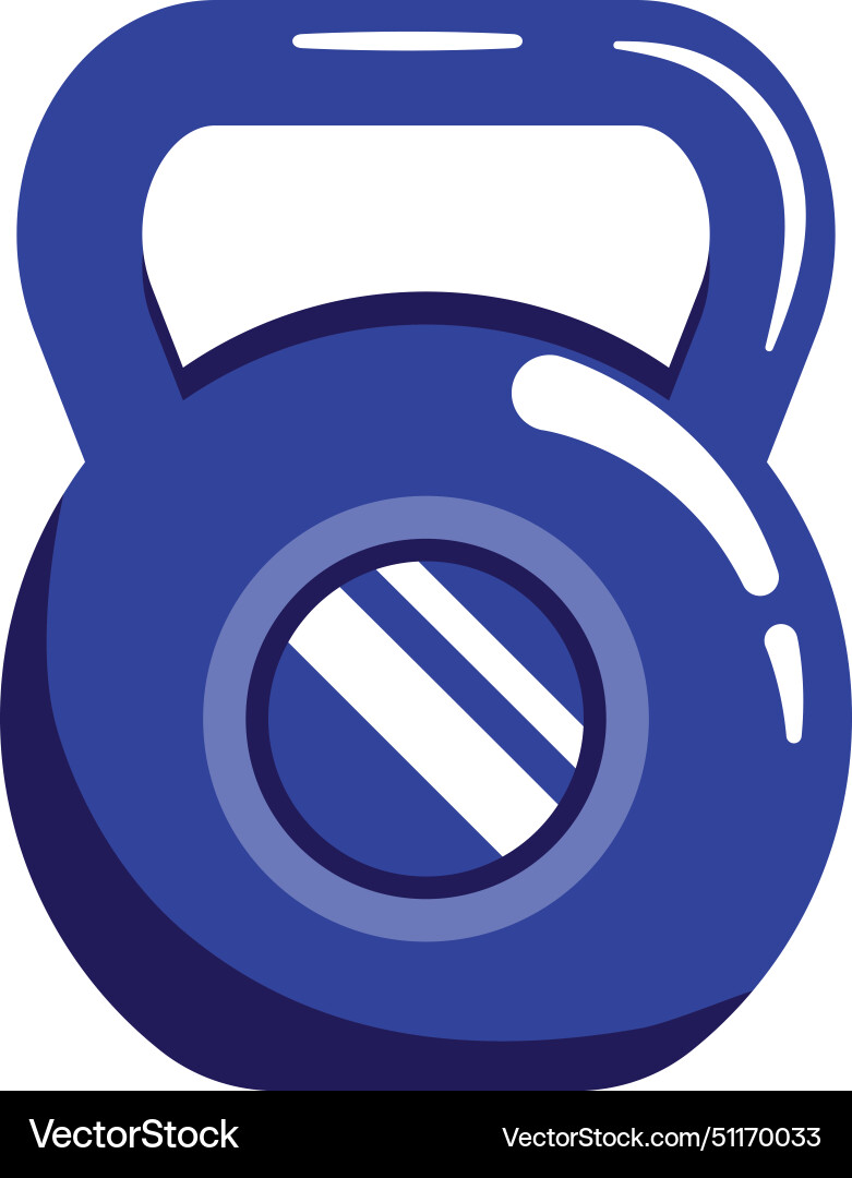 Gym equipment kettlebell Royalty Free Vector Image