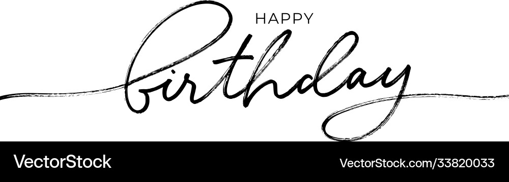 Happy birthday lettering design Royalty Free Vector Image