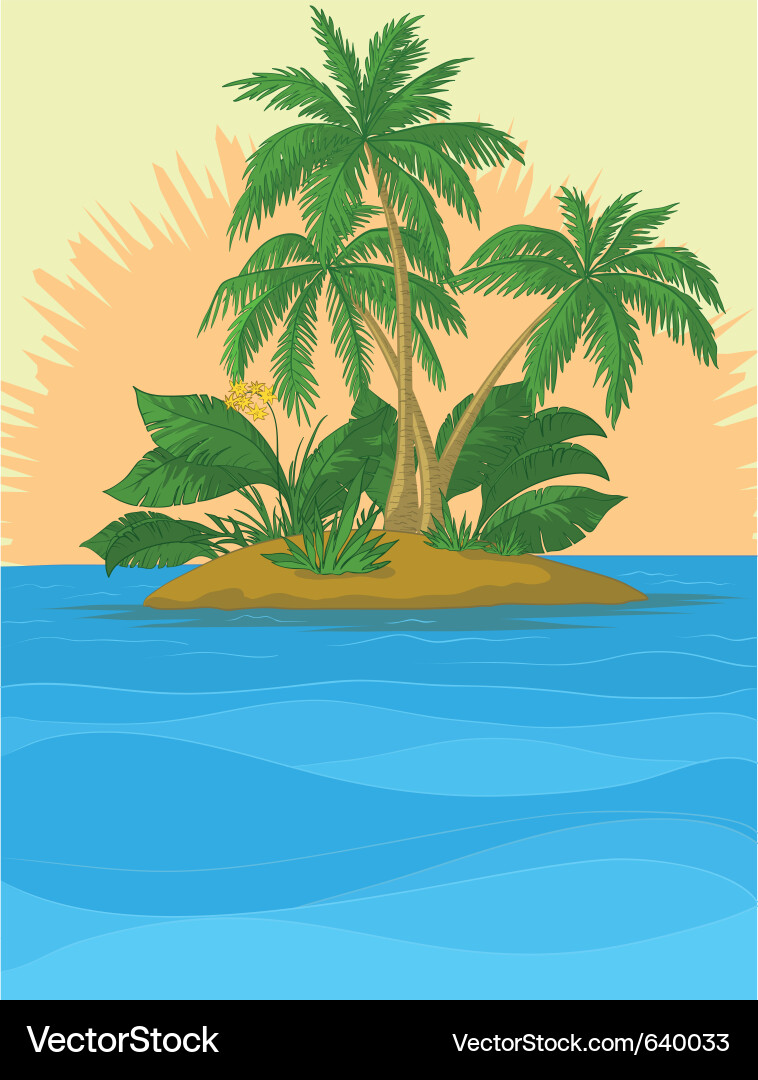 Island Royalty Free Vector Image - VectorStock