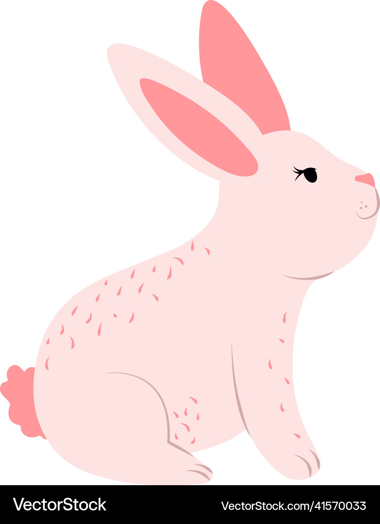 Rabbit cute cartoon Royalty Free Vector Image - VectorStock