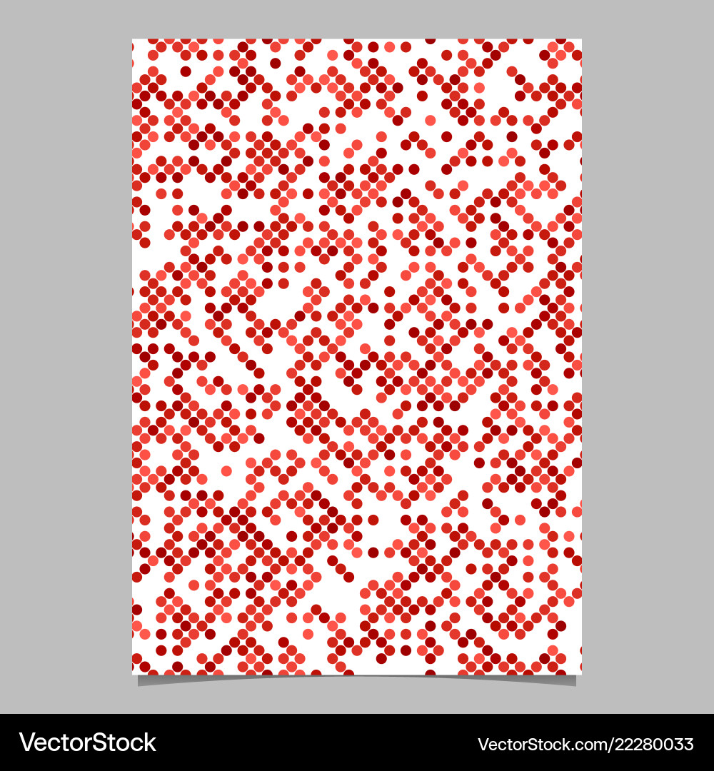 Red dot pattern brochure background - stationery Vector Image