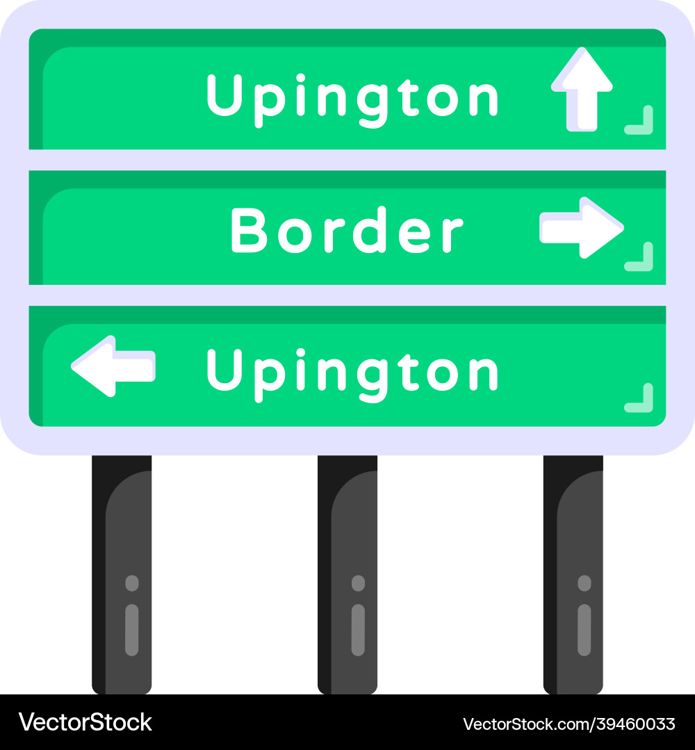 Road board Royalty Free Vector Image - VectorStock