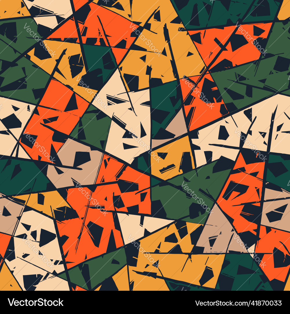 Seamless pattern with lines and spots Royalty Free Vector